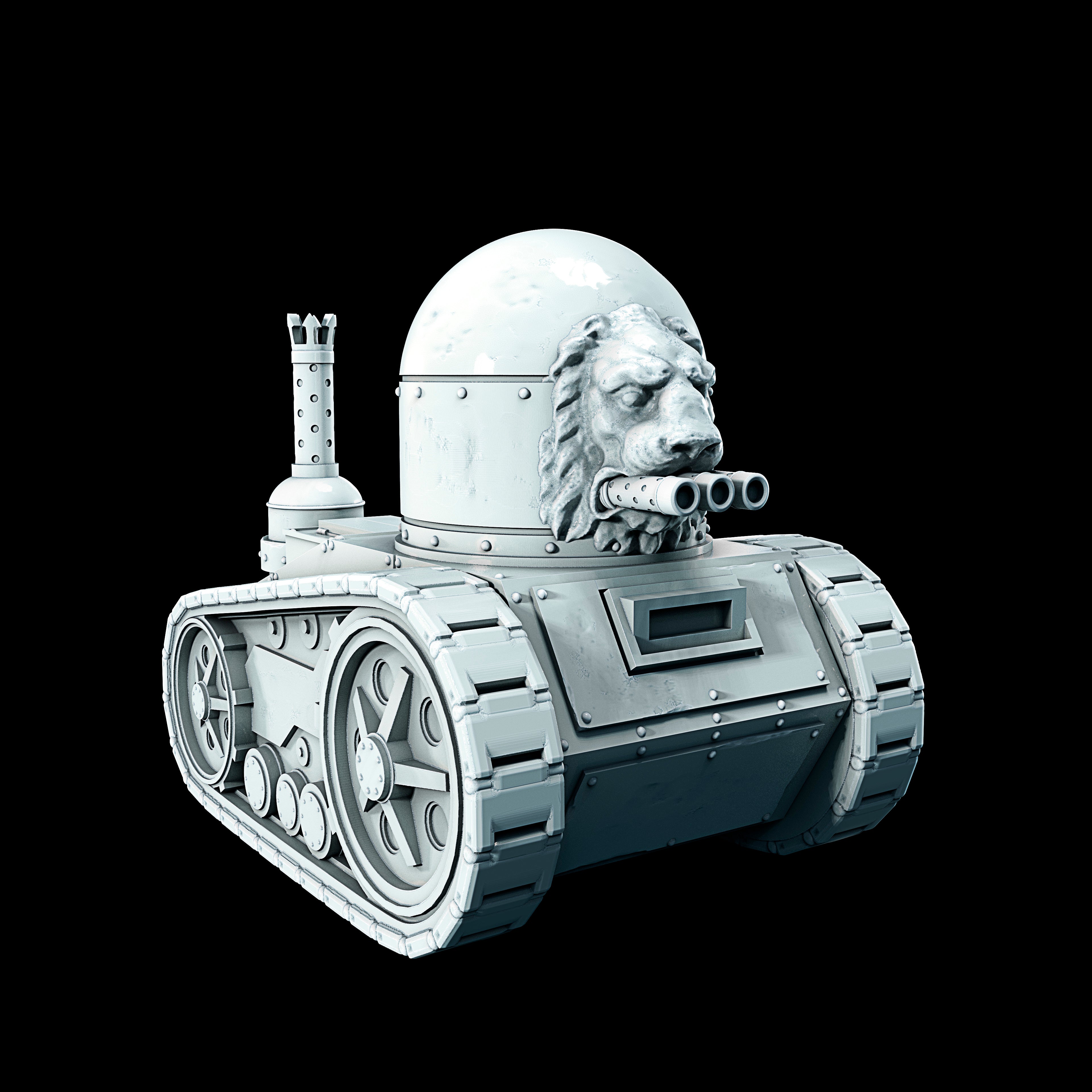 V1 Tank – Grimdark Trench Crusade 3D Model – Printallica